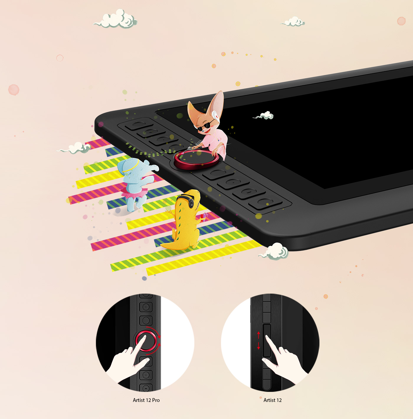 Artist 12 Pro Tablette graphique avec écran laminé Pas Cher|XP-PEN