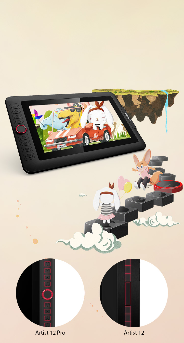 Artist 12 Pro Tablette graphique avec écran laminé Pas Cher|XP-PEN